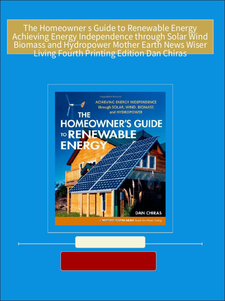 Download ebooks file The Homeowner s Guide to Renewable Energy ... Download ebooks file The Homeowner s Guide to Renewable Energy ...