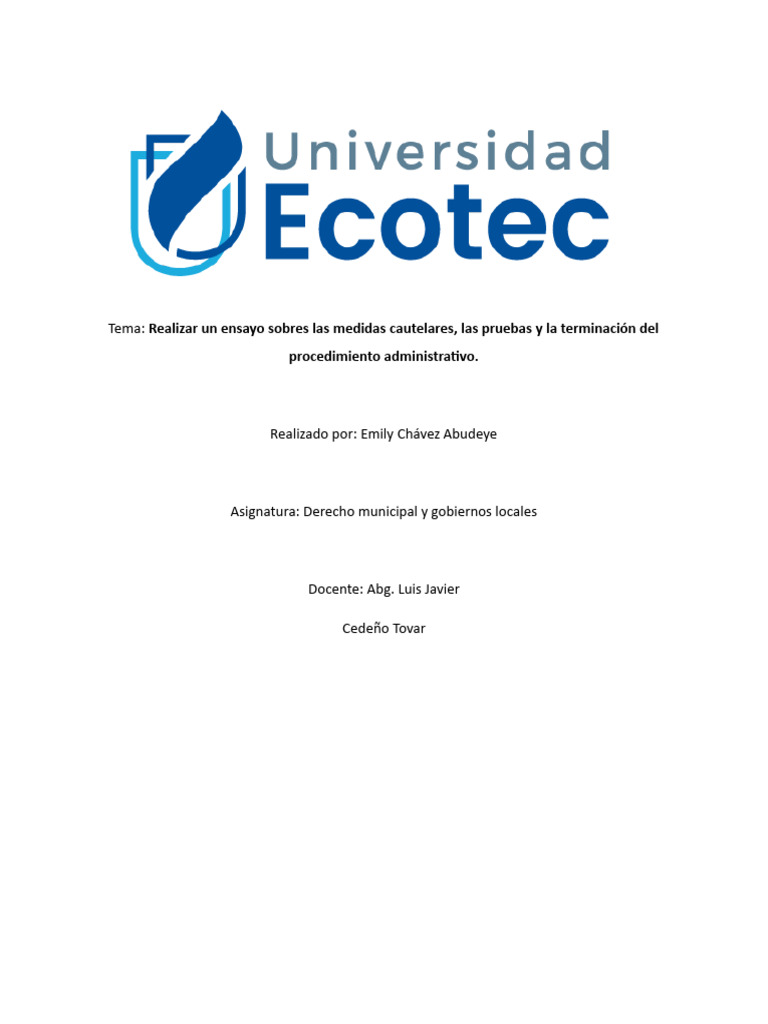 Tarea Emily Municipal | PDF | Mandato