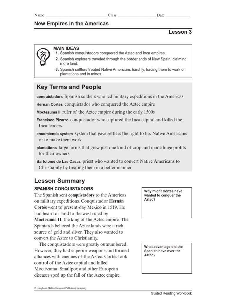 GRW M02L03 | PDF | Spanish Colonization Of The Americas | Conquistador