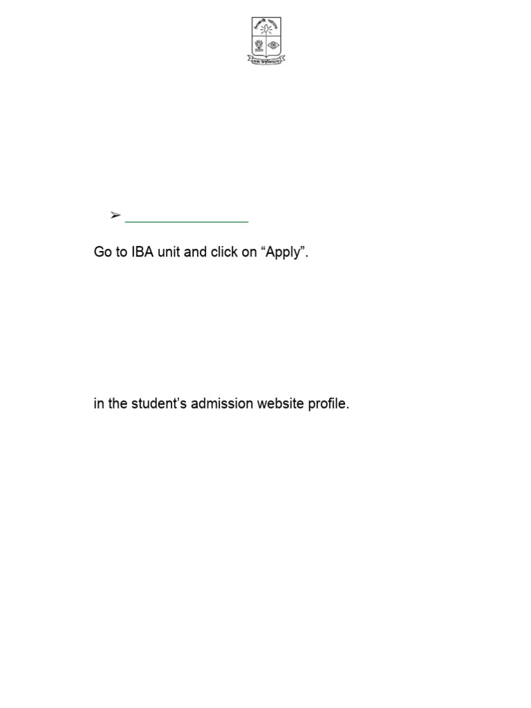 IBA Admission Process for DU Students | PDF | Receipt | Banks