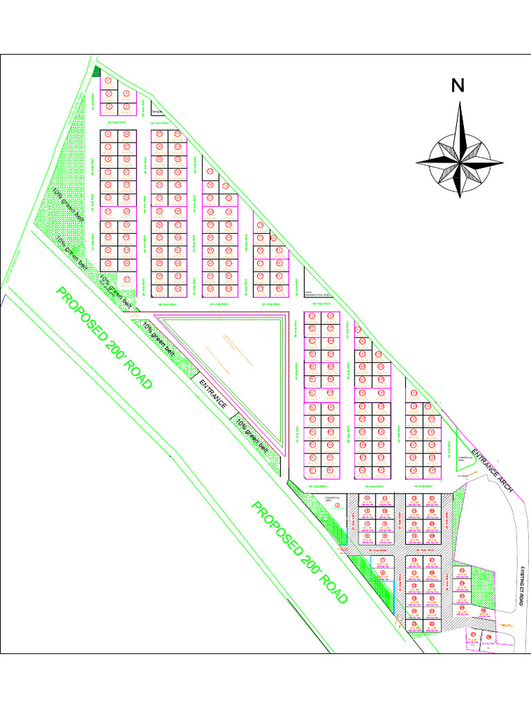 Real Estate Plot Layout | PDF