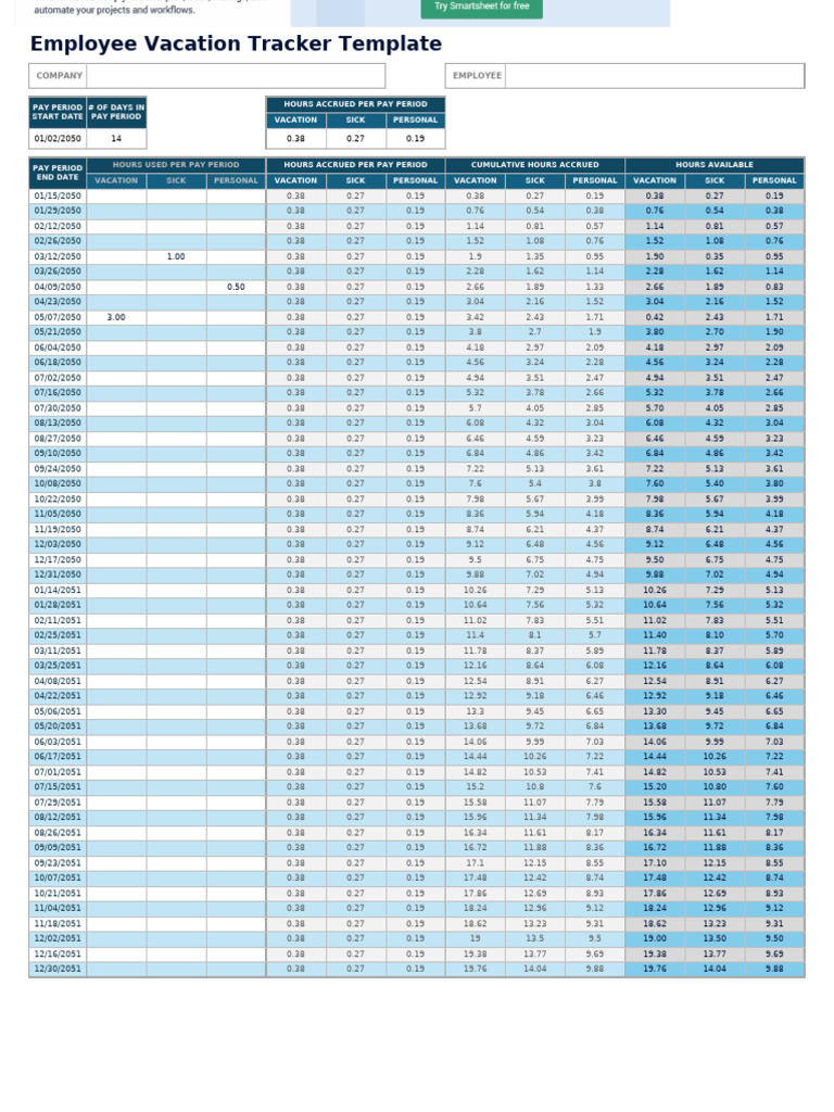 IC Employee Vacation Tracker Template 8968 | PDF | Private Law ...