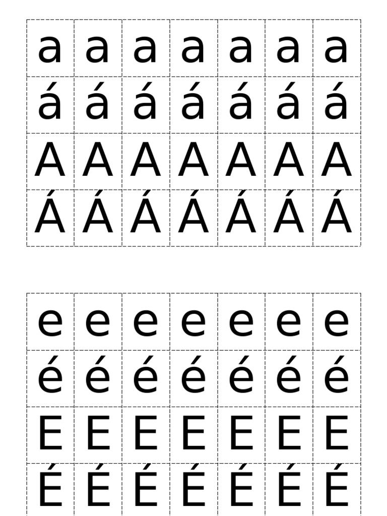 Letras Componedor Palabras Estudiantes Imprimir Fya | PDF