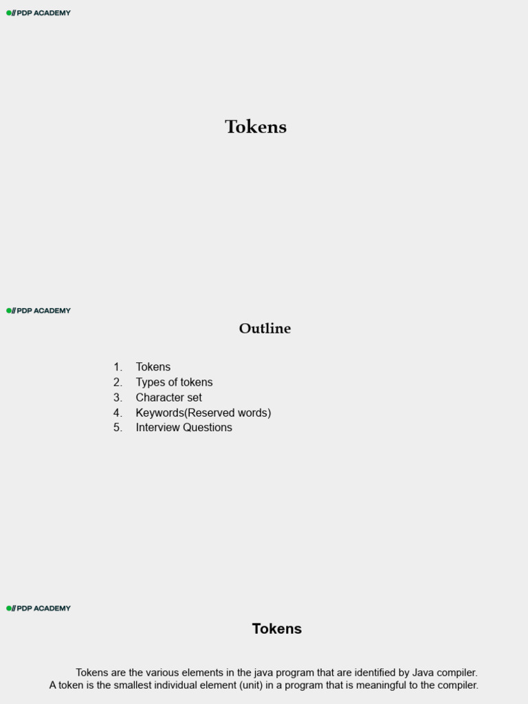 2.2 Tokens & Character Set | PDF | Reserved Word | Character Encoding