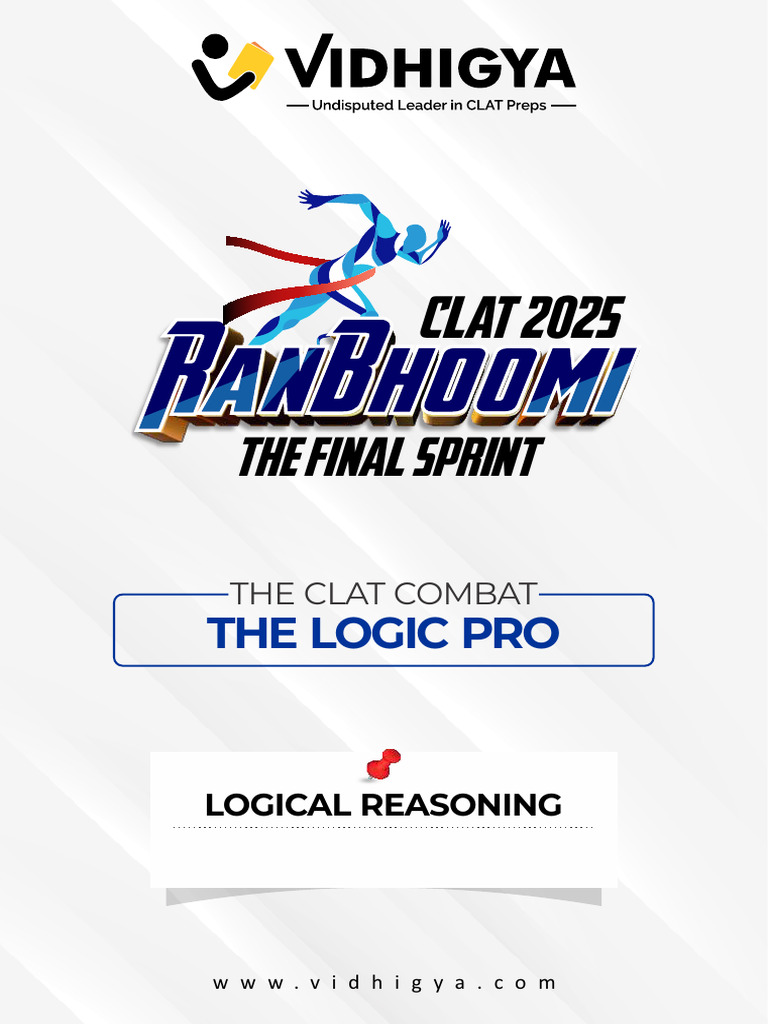 8 - CLAT 2025 Logical Reasoning Ranbhoomi Vidhigya | PDF