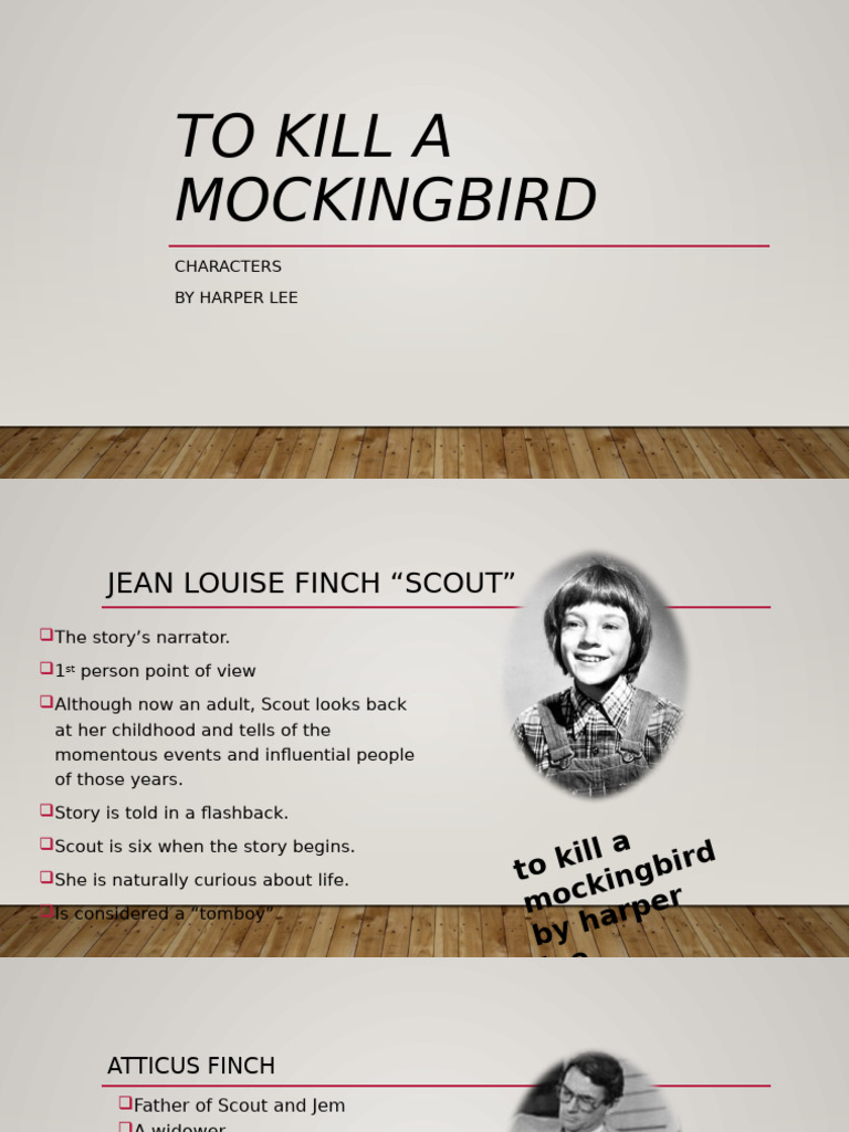 To kill a mockingbird characters | PDF | To Kill A Mockingbird