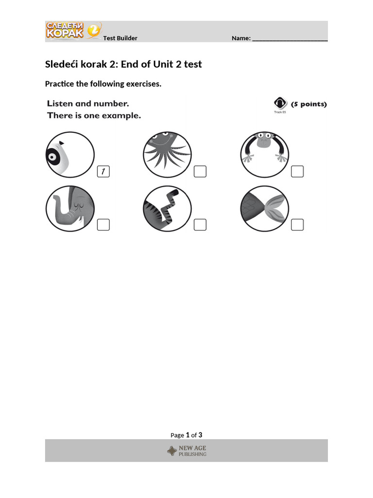 End of Unit 2 Test Builder | PDF