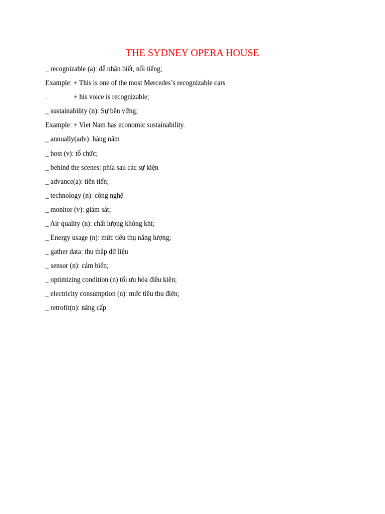 The Sydney Opera House | PDF