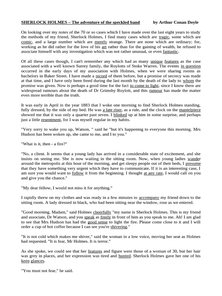Sherlock Holmes | PDF