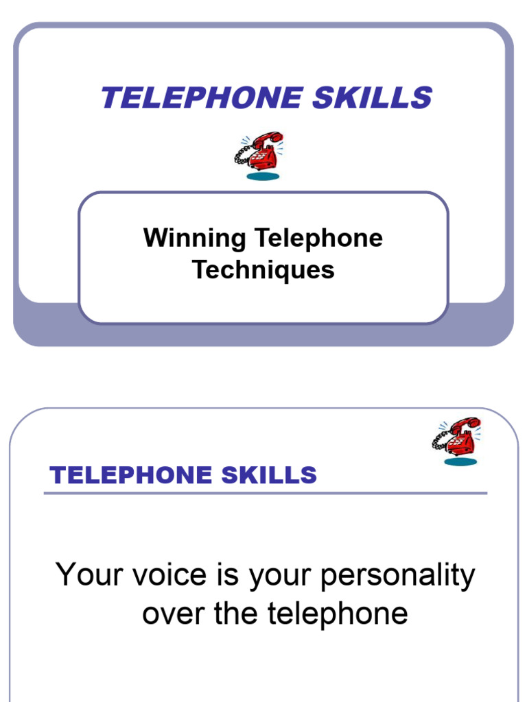 Effective Telephone Skills for Job Success | PDF | Job Interview ...