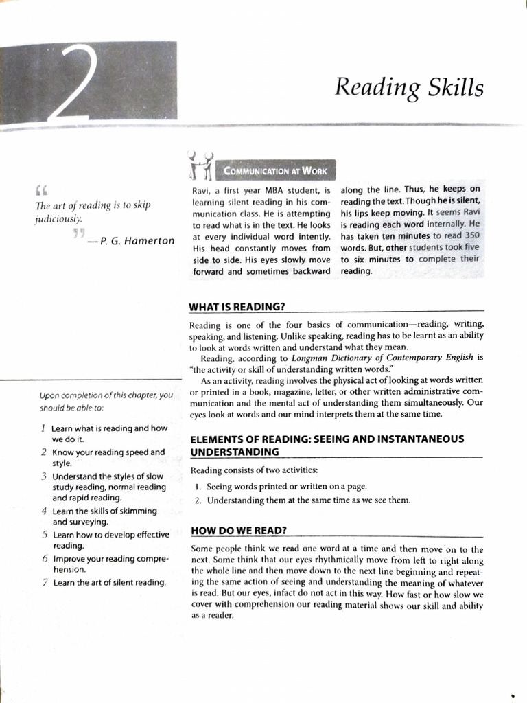 CEN PG 3 Unit 4 Reading Skills | PDF | Reading Comprehension | Speed Reading