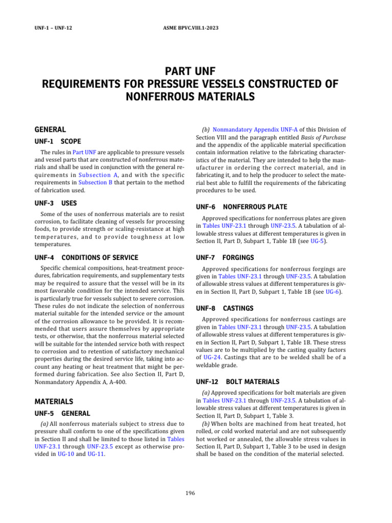 ASME Section VIII Division - UNF | PDF | Welding | Construction