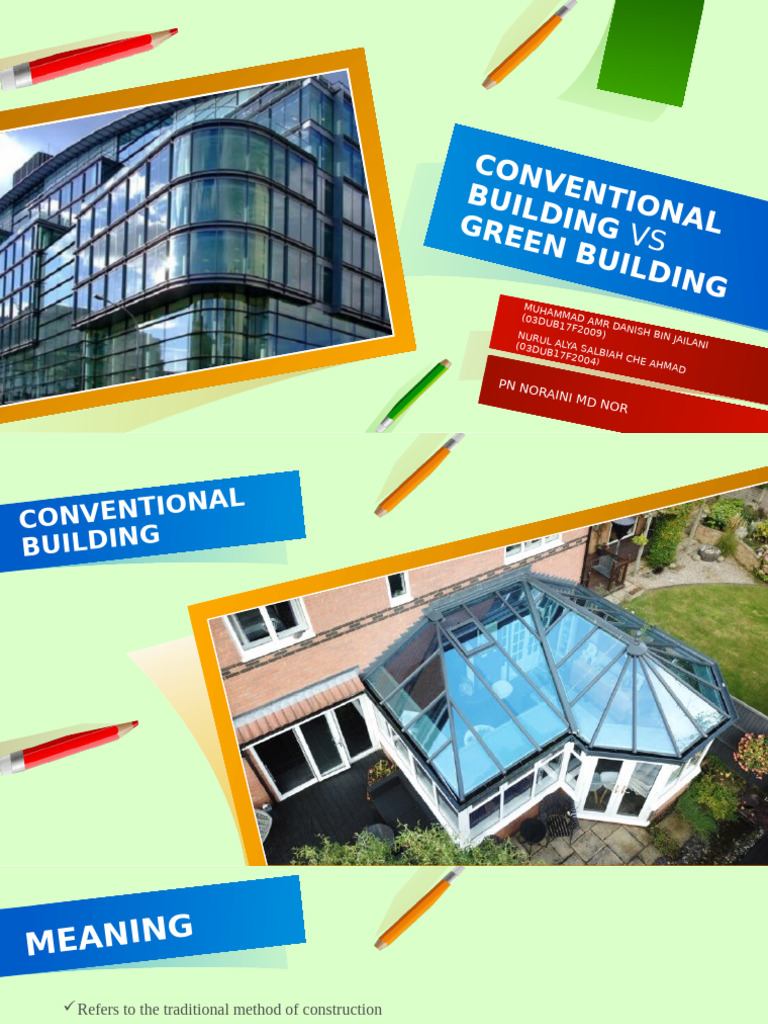 Conventional Building Vs Green Building-1 | PDF | Green Building ...