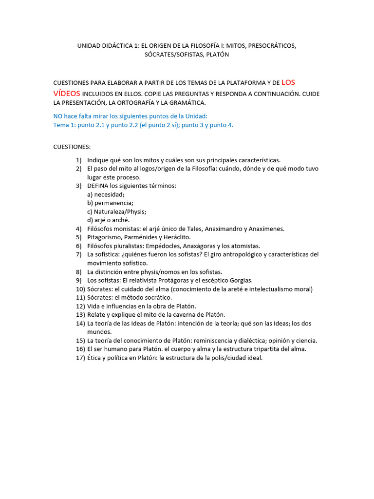 CUEST HIS FILO 1 | PDF