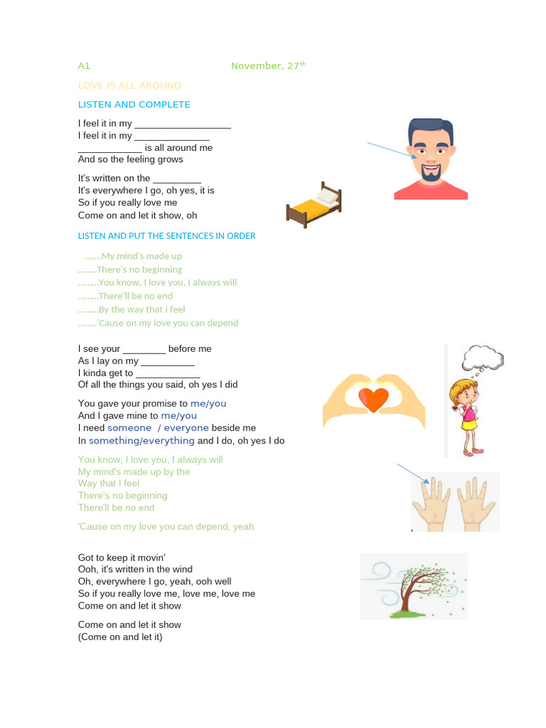 a1 Love is All Around | PDF