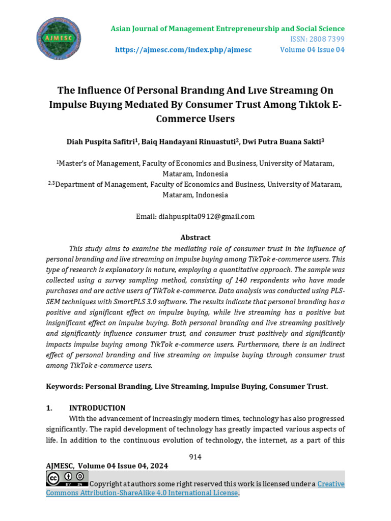 1123 Article Text 3726 1 10 20241010 | PDF | Brand | Cronbach's Alpha