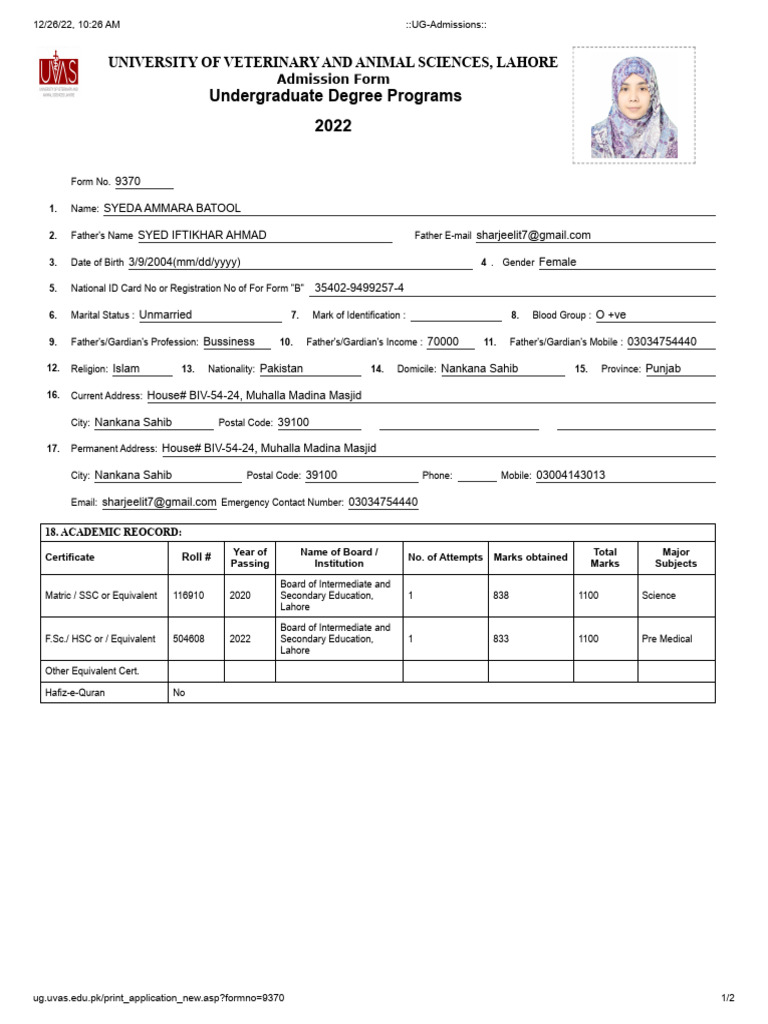 __UG-Admissions__ | PDF | Pakistan