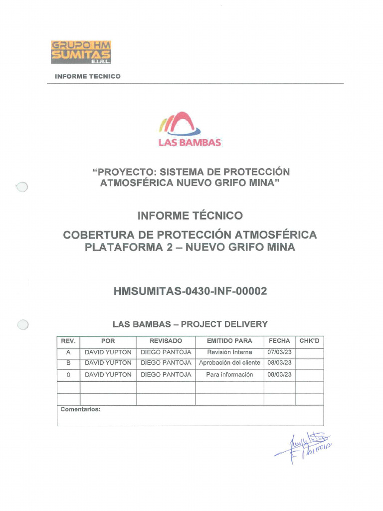 Cobertura Prot Atmosf, Plataf 2 | PDF
