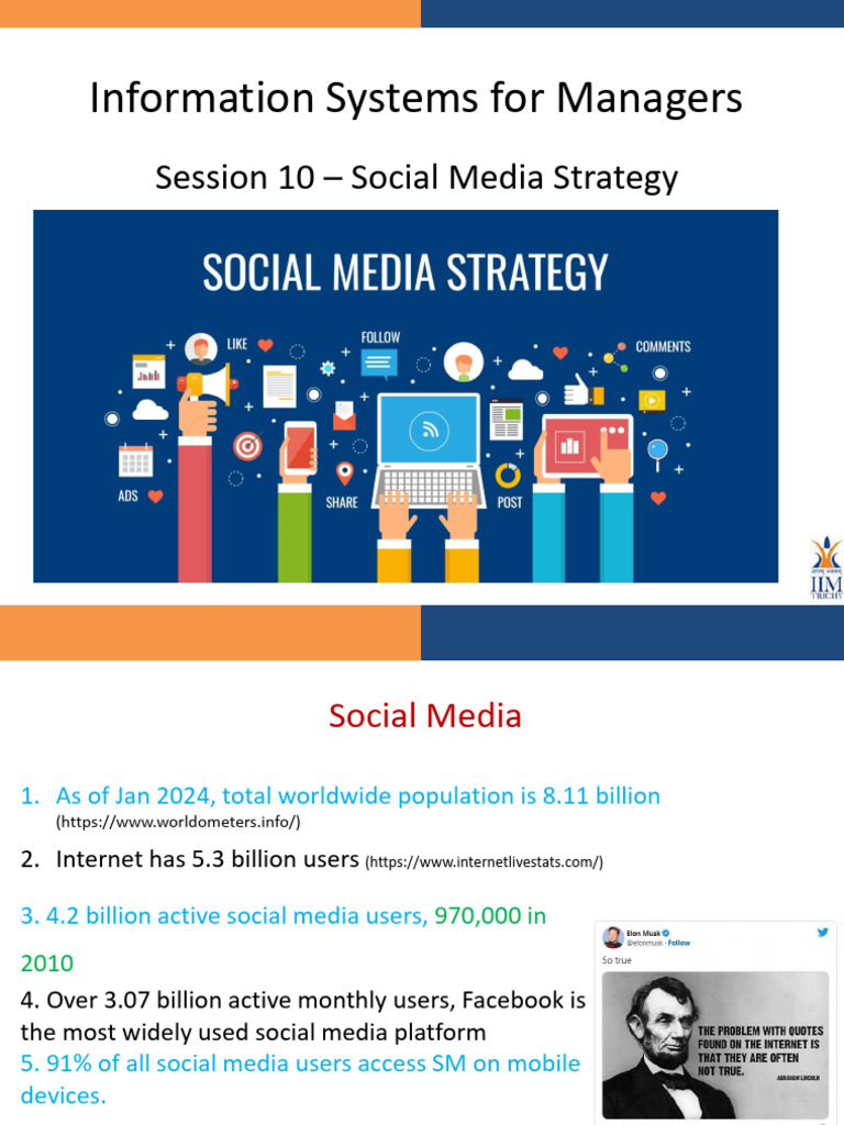 ISM 2024 - Session 10 | PDF | Popular Culture & Media Studies | Social ...
