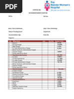 Hospital Bill Format | PDF | Surgery | Intravenous Therapy
