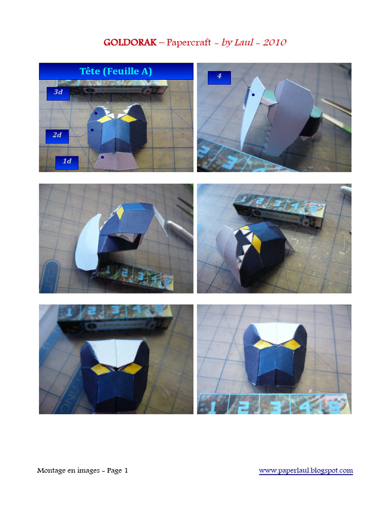 Goldorak Papercraft Instructions | PDF