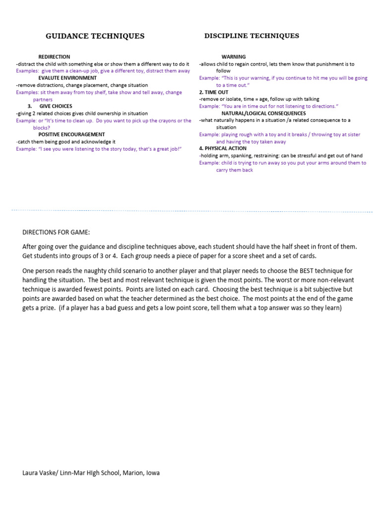 Discipline Game | PDF | Disciplines