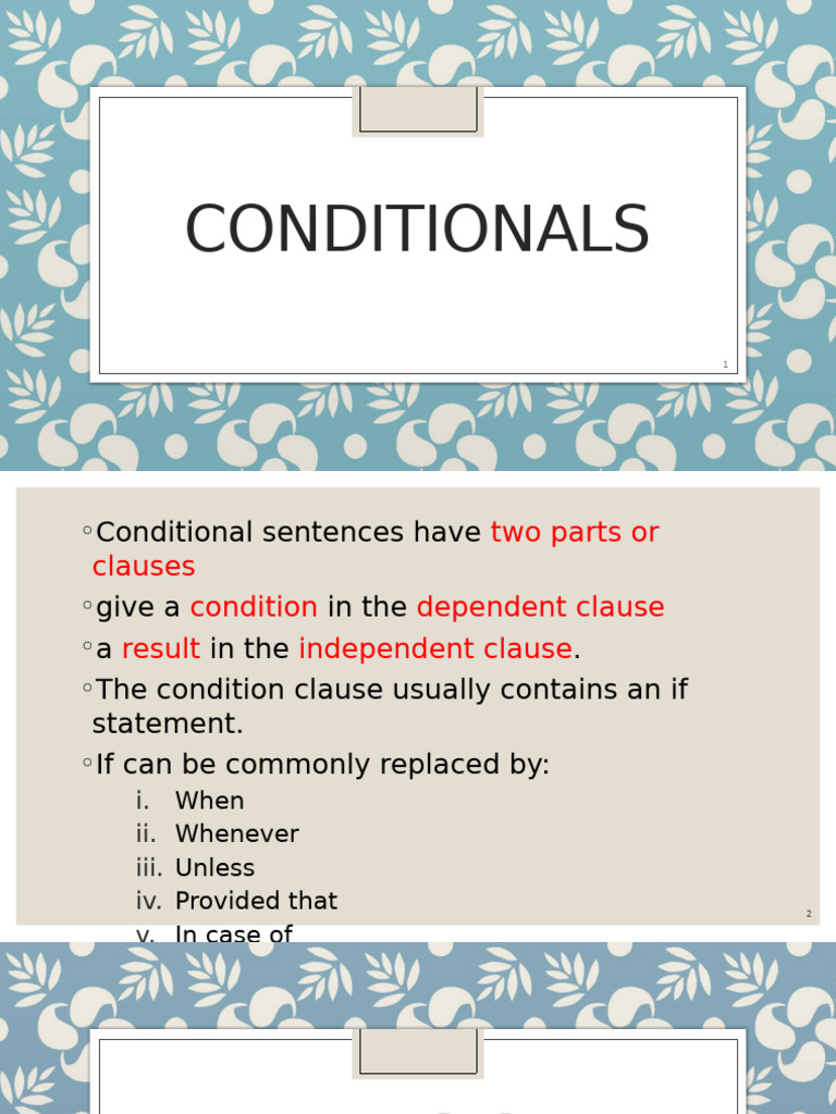 All Conditionals - When, What, Eg | PDF | Languages | Foreign Language Studies