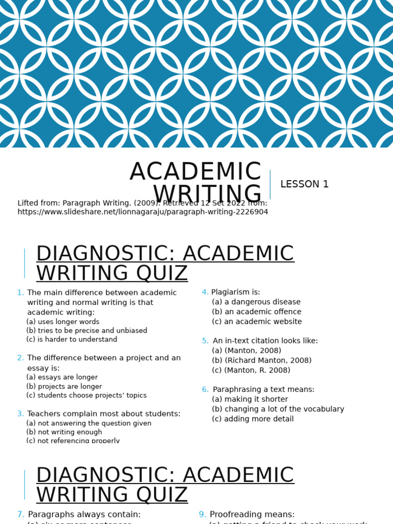ACADEMIC WRITING | PDF | Human Communication | Writing
