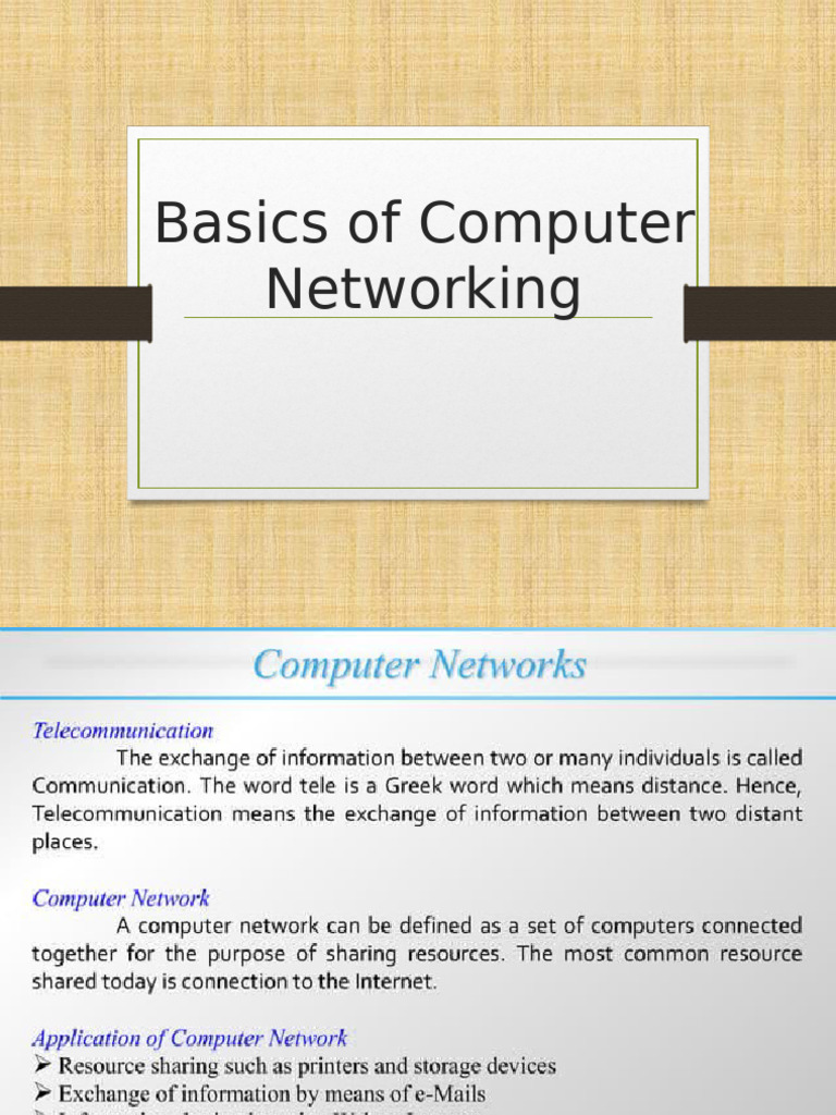 Computer Networking Basics Explained | PDF