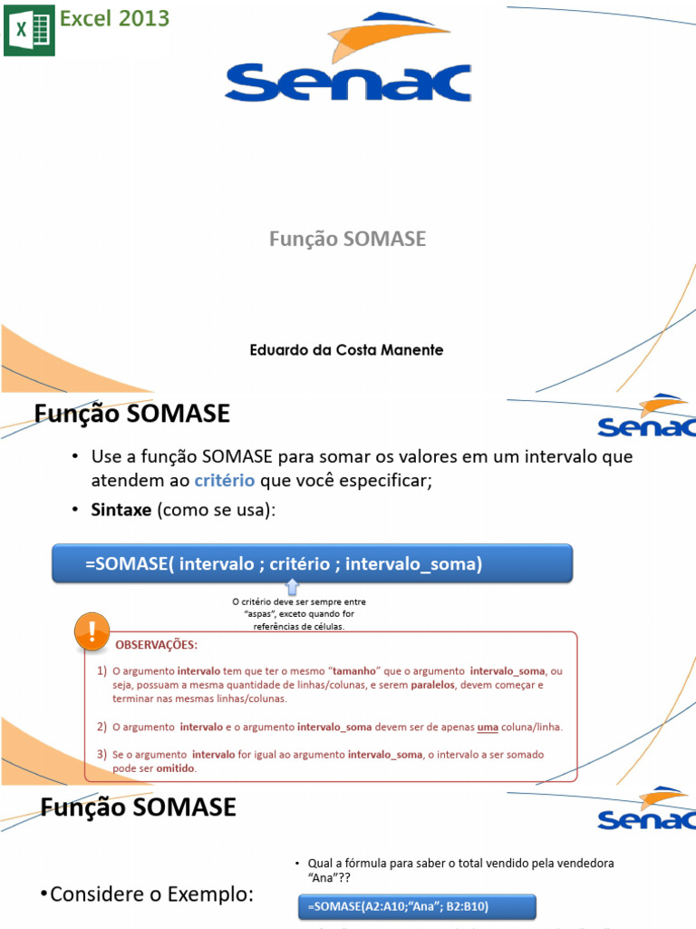 Função SomaSE | PDF