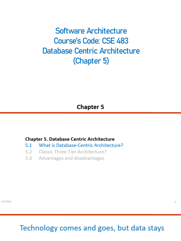 Database-Centric Architecture Guide | PDF | Databases | Relational Database