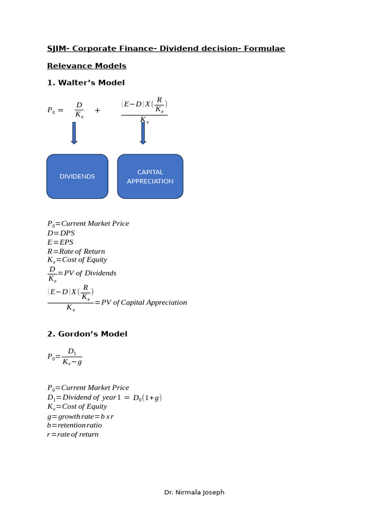 4. SJIM -CFN- Dividends Formulae | PDF