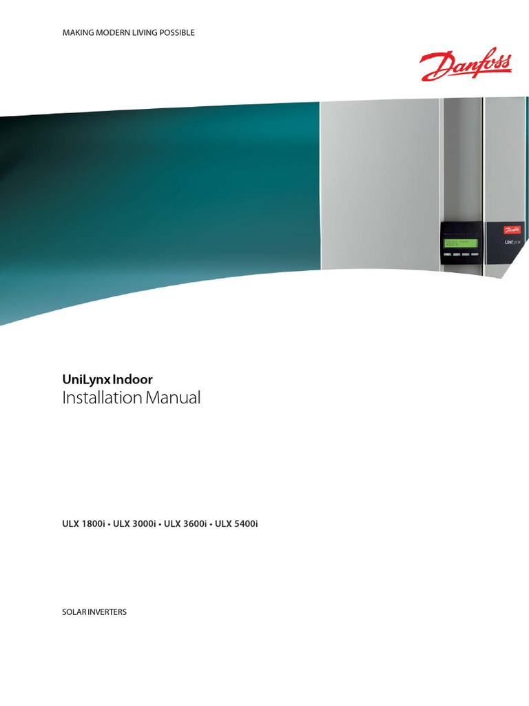 Danfoss ULX Inverter Installation Guide | PDF | Photovoltaics | Solar Panel