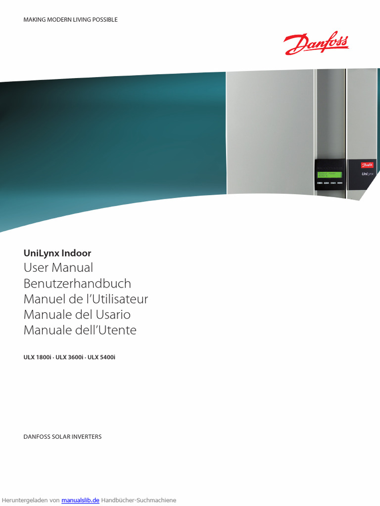 Danfoss ULX - 3600i - User Manual | PDF | Power Inverter | Photovoltaics