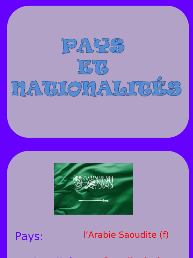 Pays Et Nationalites 1 Activites Ludiques Comprehension Orale Exercice ...