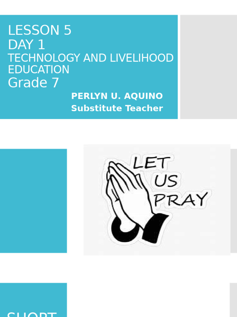 TLE7 LESSON5 | PDF | Mail | Citation