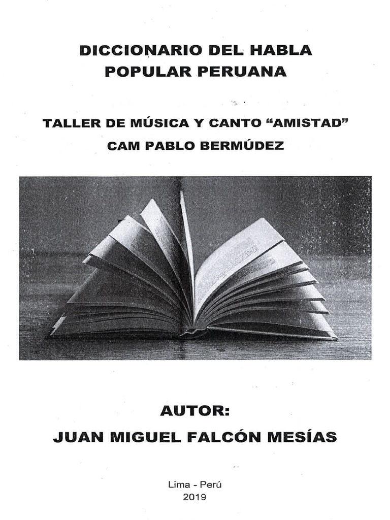 Diccionario Del Habla Popular Peruana | PDF