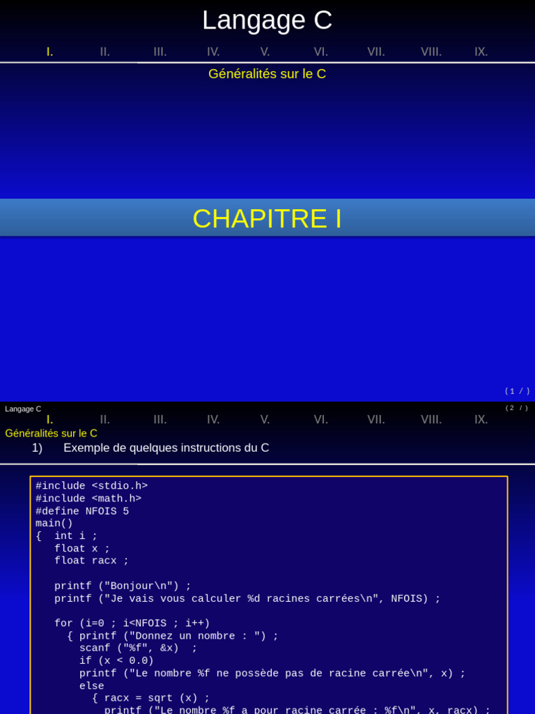 Chap1 | PDF | C (Langage de programmation) | Compilateur