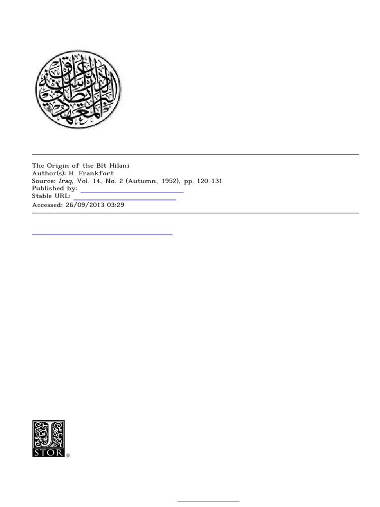 Bit Hilani | PDF | Assyria | Ancient Near East