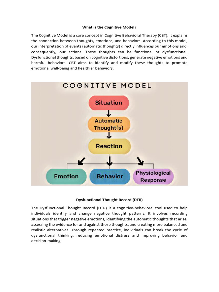 What Is The Cognitive Model | PDF