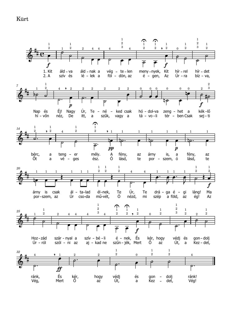 Beethoven - Isten Dicsősége - Kürt | PDF