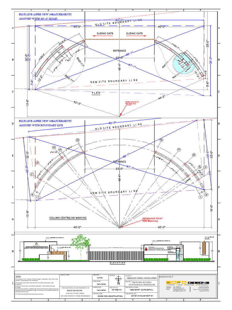 01.NEW ENTRY GATE - at SHADNAGAR - 28-02-24 | PDF | Design | Engineering