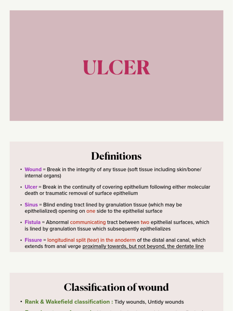 Ulcer-2 | PDF | Wound | Skin