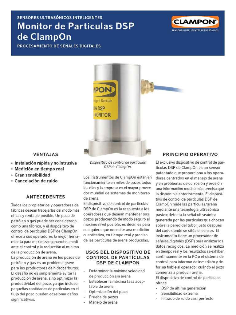 ClampOn DSP Particle Spanish April2016 | PDF | Procesador de señal ...