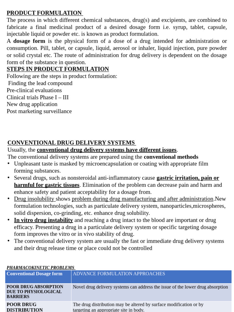 Product formulation | PDF | Pharmaceutical Formulation | Tablet (Pharmacy)