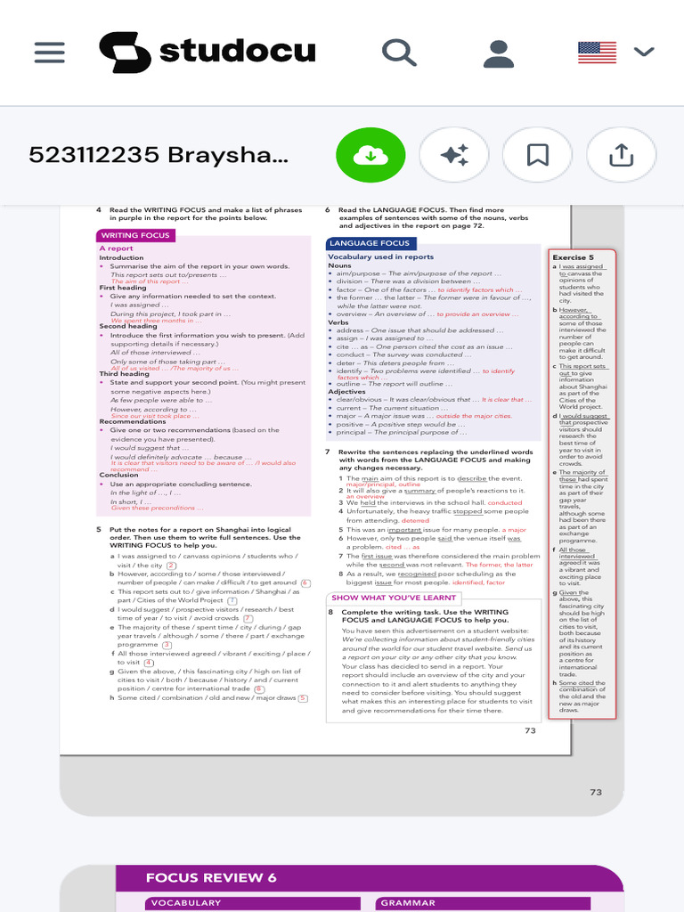 Brayshaw Daniel Focus 5 Second Edition b2c1 Teachers Book 1 100 ...