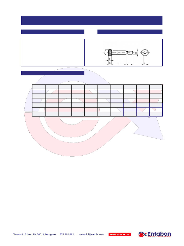 Tornillo Límite de Ajuste ISO-7379 | PDF