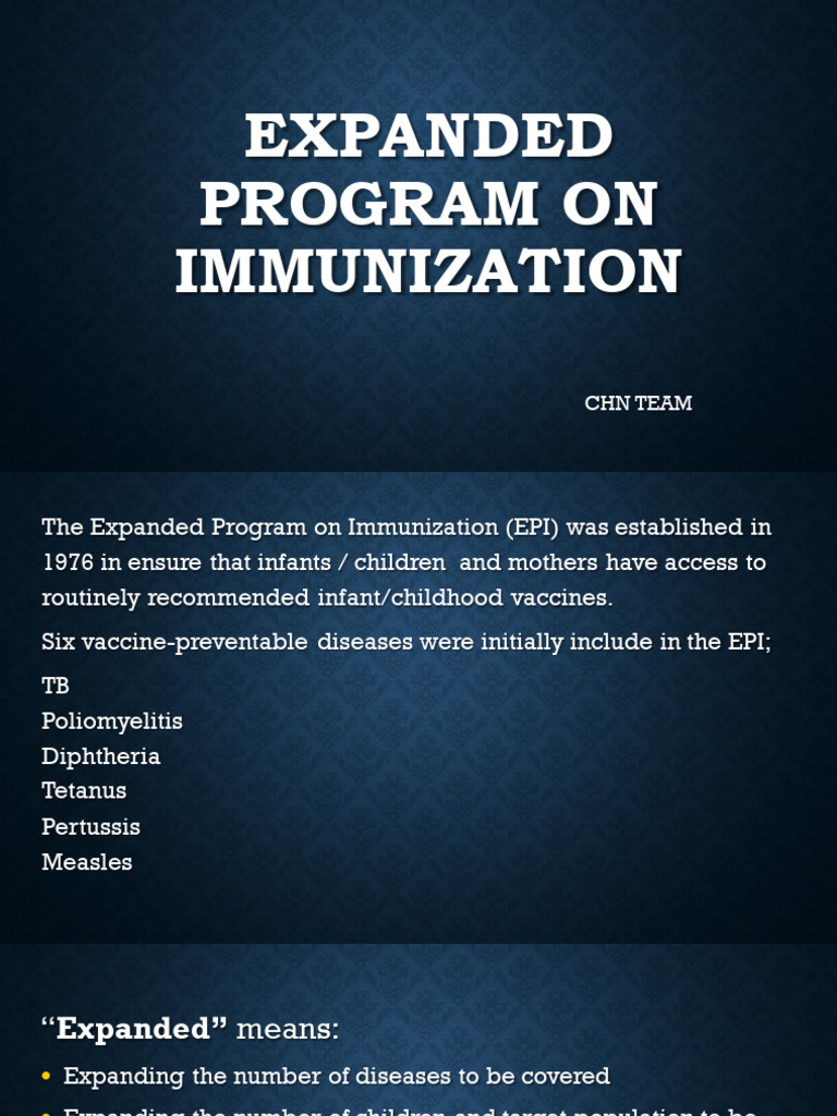 17 Expanded Program Immunization Pdf Vaccines Vaccination