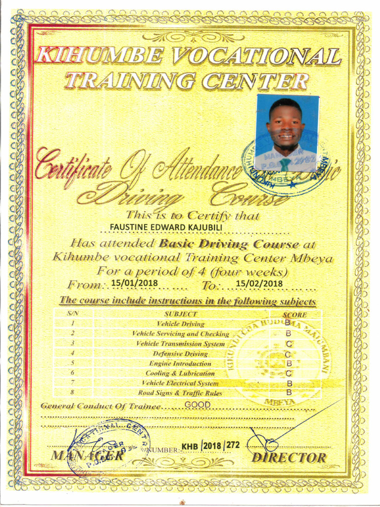 KIHUMBE CERT-1 | PDF