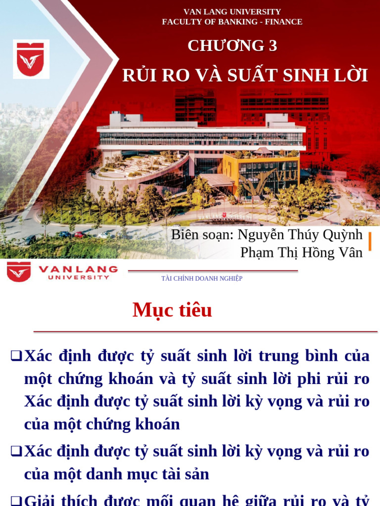 SV_K28_TCDN_C3_RỦI RO VÀ SUẤT SINH LỜI | PDF